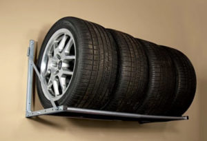 Wall-Mounted Tire Rack for Your Garage | Redline Garagegear